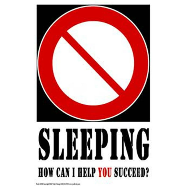 Youth Change Poster #303 School Poster: No Sleeping in Class, the ...