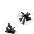 Yuangui 100pcs Plastic Clips Black Adhesive Backed Wire Adjustable ...