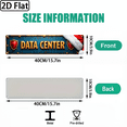 2D Flat,Vintage DATA CENTER Metal Wall Sign - 4x16inch16x4inch Rustic ...