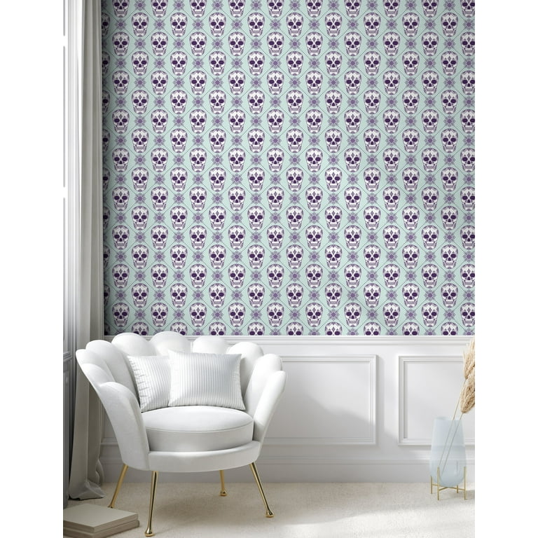 Blue Sugar Skull Wallpaper