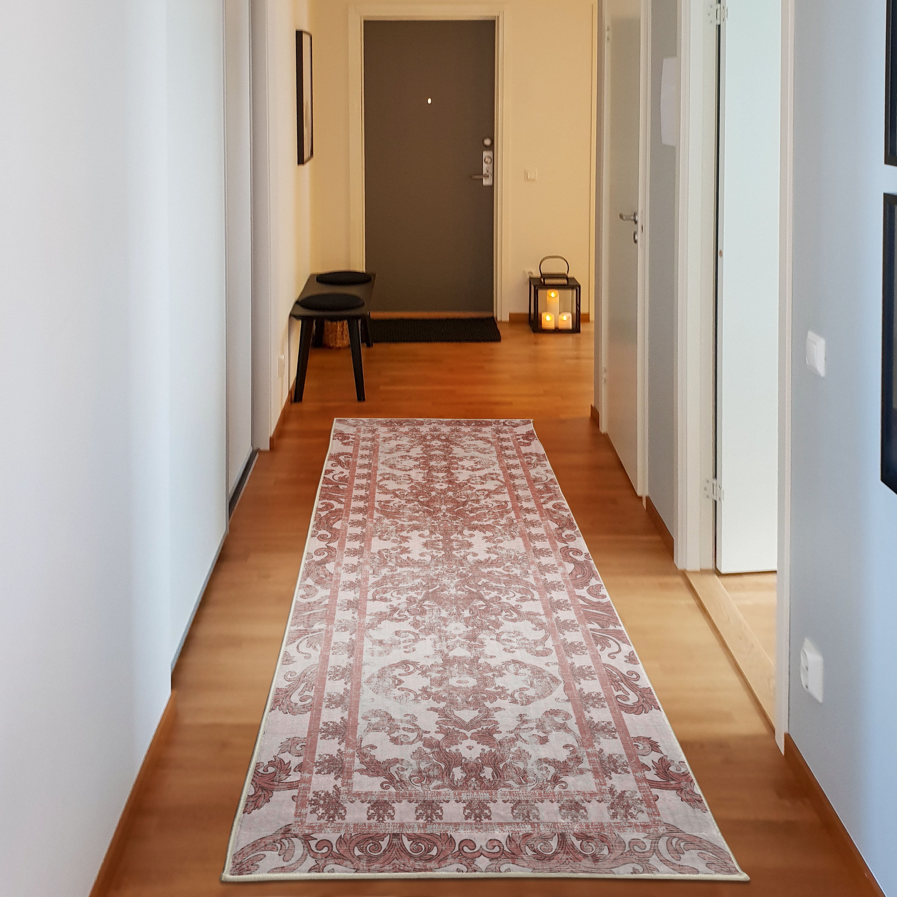 Vintage Decorative Rug, Victorian Style Pattern of Abstract Leaf ...