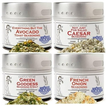 Gustus Vitae's Salt-Free Gourmet Seasoning Collection, Set of 6 ...