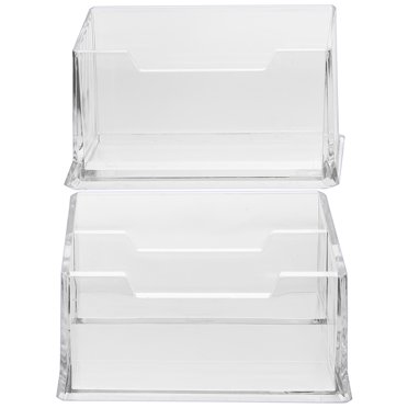 Plymor Clear Acrylic Deluxe Business Card / Postcard Holder, 3.5" W x 2 ...