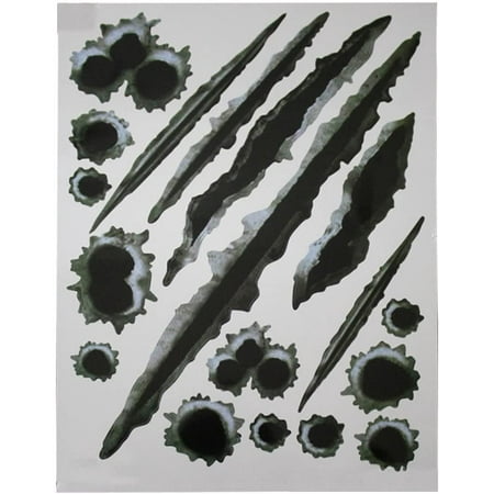 Fake Bullet Hole Car 3D Scratch Stickers Waterproof Window Decals ...