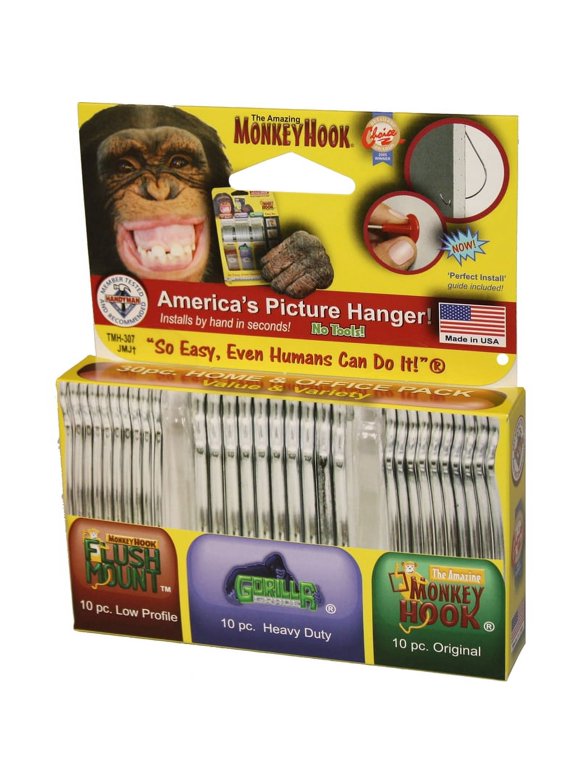 Monkey Hooks in Picture Hangers - Walmart.com