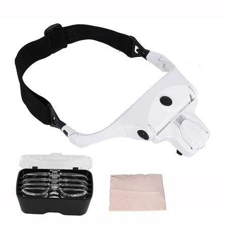 Labymos USB Rechargeable 2 LED Auxiliary Light Wearable Magnifier 5 ...