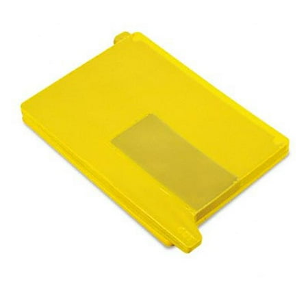 Smead 61956 End Tab Out Guides with Pockets Vinyl Letter Yellow 25/Box ...