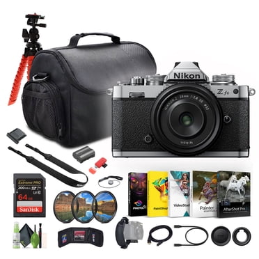 Nikon Z fc DX-Format Mirrorless Camera with NIKKOR Retro Style Z 28mm f ...