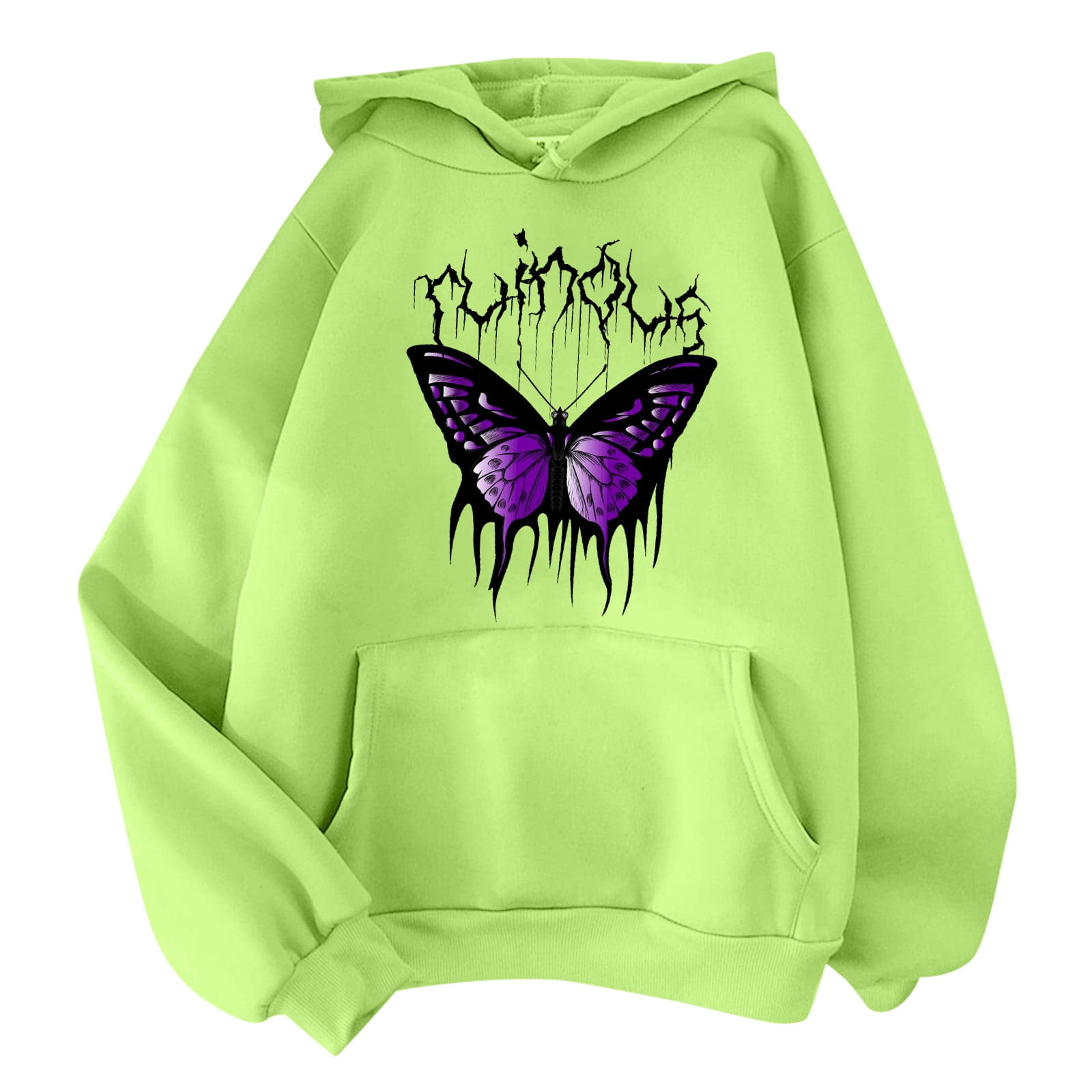 Click here for Lovzfmll Essentials Hoodie Butterfly Print Long Sl... prices