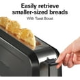 Long Slot 2 Slice Toaster with Control, Bagel Function, Cancel Button ...