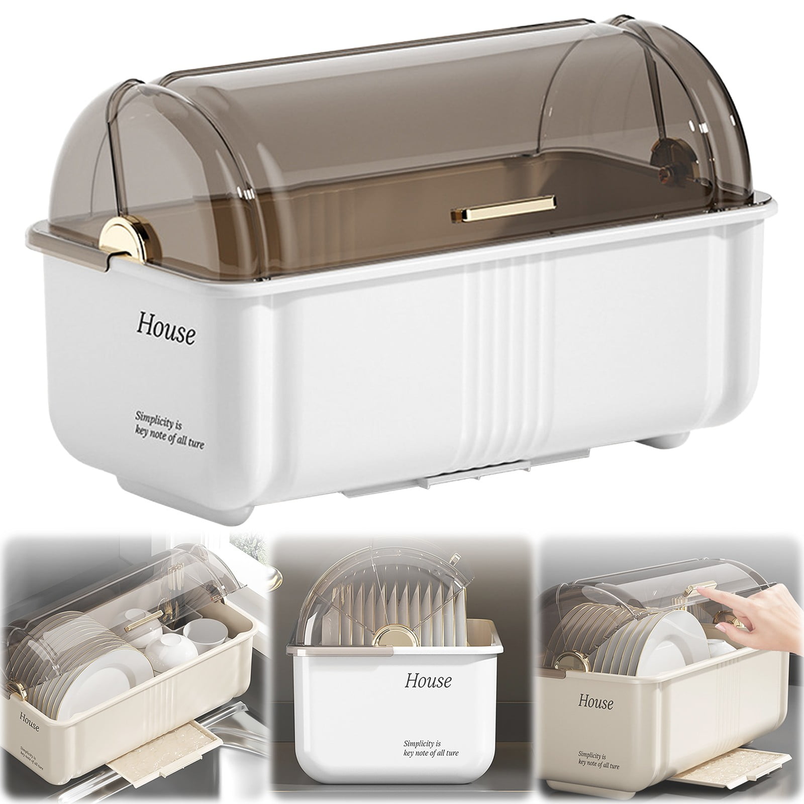 Click here for Ageoie Dish Drying Rack With Cover And Drainboard... prices