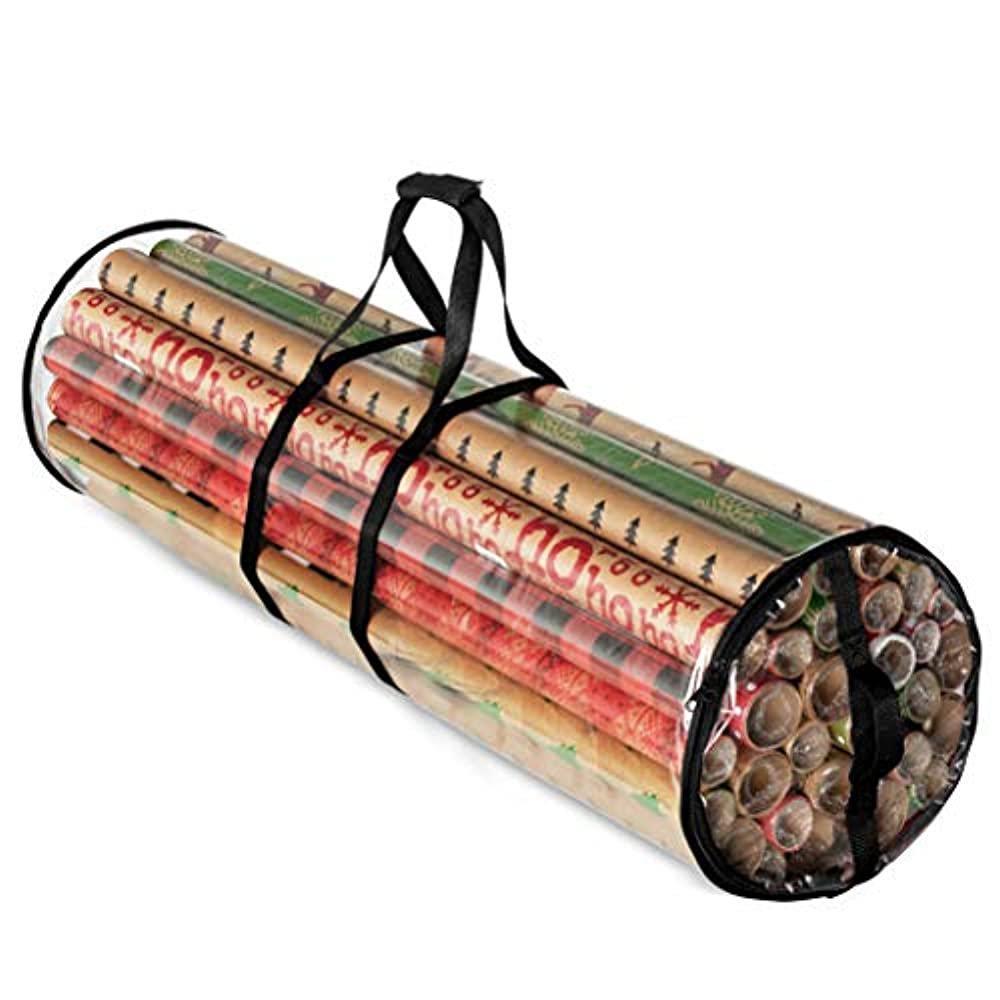 ZOBER Christmas Wrapping Paper Storage Bag Fits 14 To 20 Standard Rolls Upto 40 Slim Design zober-christmas-wrapping-paper-storage-bag-fits-14-to-20-standard-rolls-upto-40-slim-design