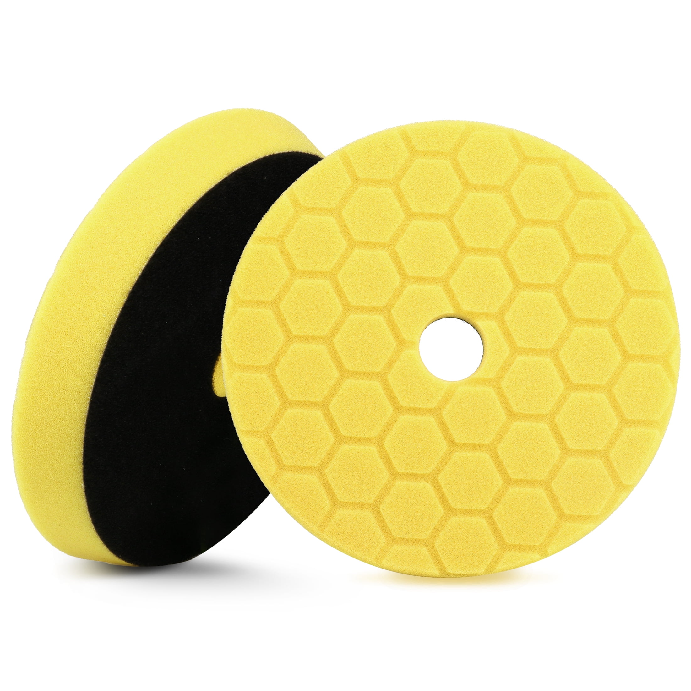 6 Hex Logic Quantum Heavy Cutting Pad, Yellow (6.5 inch Pad Made for 6 ...