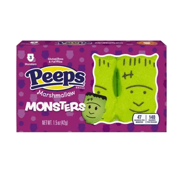 PEEPS Marshmallow Ghosts Halloween Candy, 3 Count (1.5 Ounce) - Walmart.com