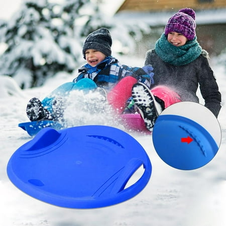 Saucer Snow Sled Downhill Plastic Disc Sledge for Ski film Children ...