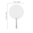 WHAMVOX Sublimation Fan Sublimation Round Fan Plastic Handheld Fan DIY ...