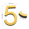 3 Inch House Numbers 3D Number Mirror Wall Stickers Self-Adhesive for ...