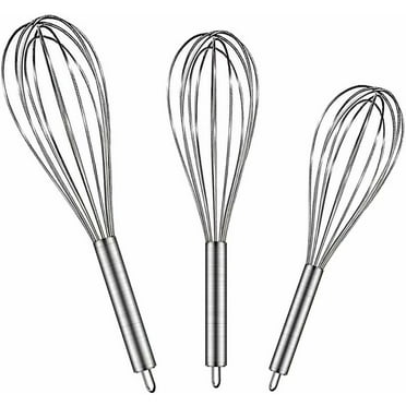 ReaNea Gold Whisk Set of 3 Stainless Steel 8" 10" 12" Beater Wire ...