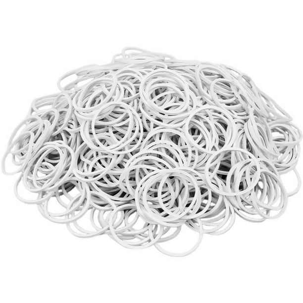 Liga elástica resistente FlexiWhite 4 20Paq 100 Pzas 4cm Blanco Ligas ...