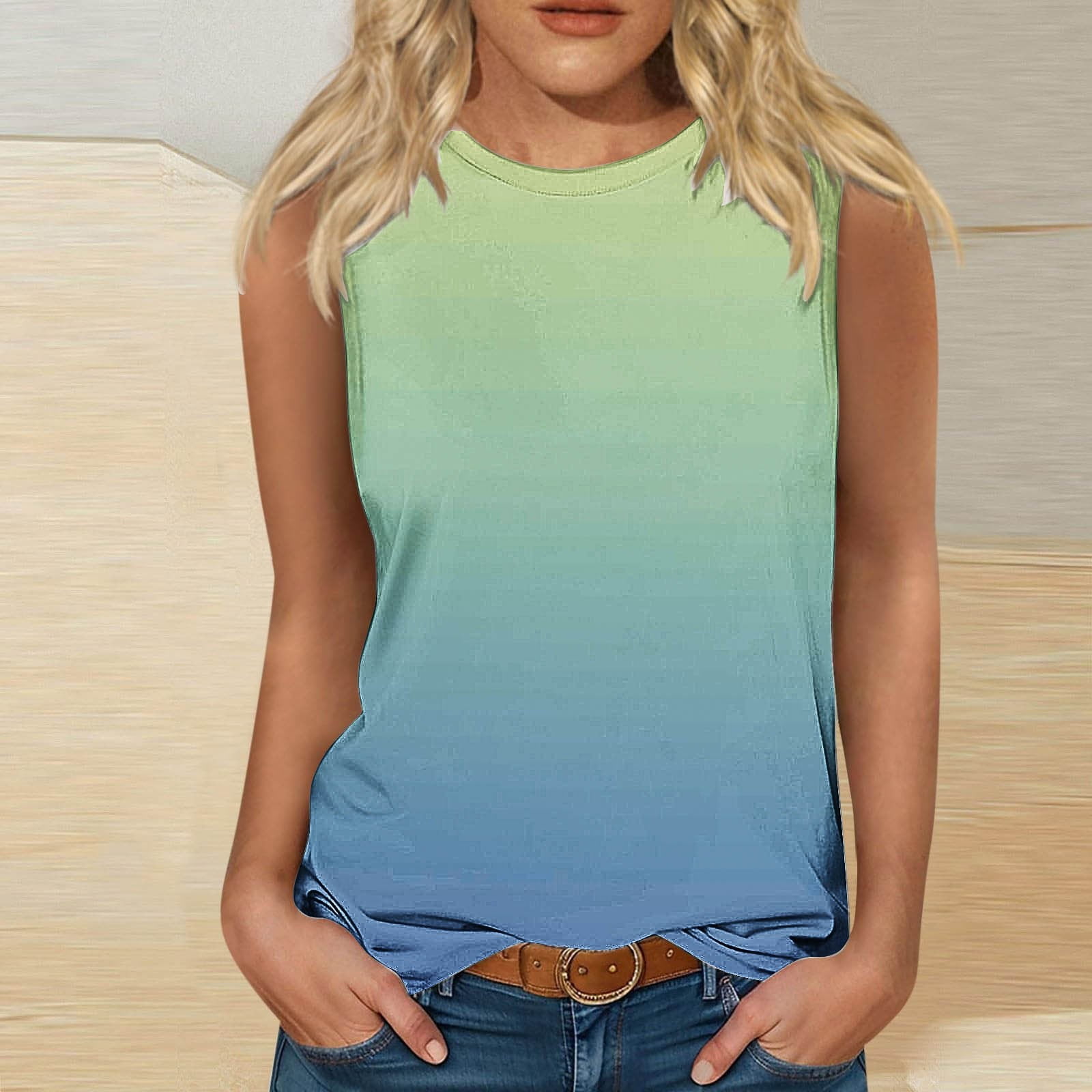 Click here for Bvofar Gradient Tank Tops For Women Summer Casual... prices