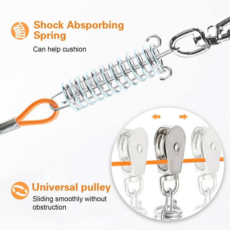 Dog Screw In Ground With Lead Heavy Duty Aerial Dog Tie Out Trolley ...