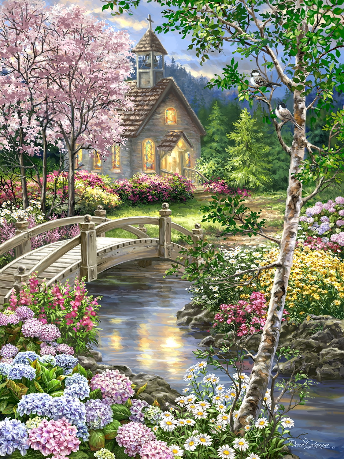 Springbok's 100 Piece Jigsaw Puzzle Spring Chapel - Walmart.com ...