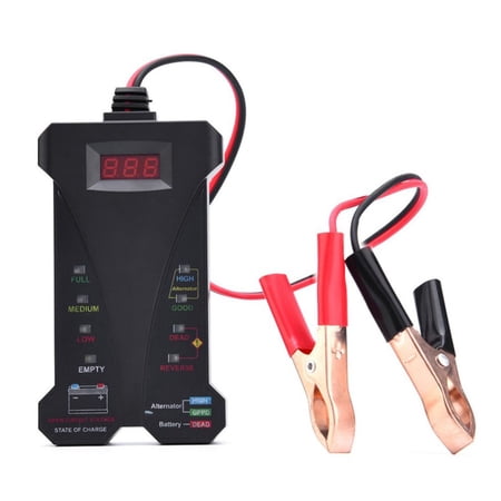 Battery Tester 12V Digital Tester & Charging System Analyzer Led ...