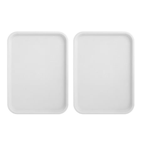 Food Tray, Stackable Lunch Tray Multipurpose For Dining Hall White ...