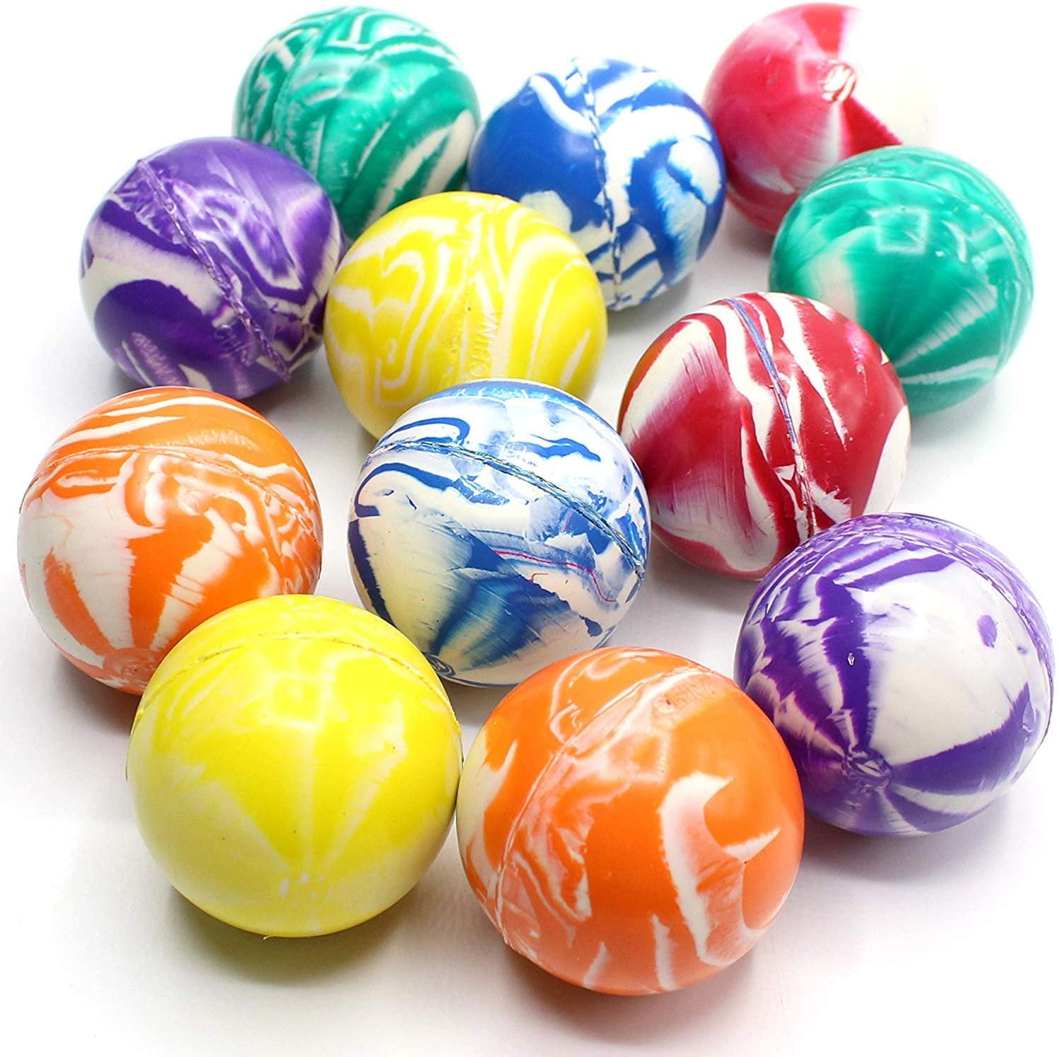 Kicko 2 Inch Marble Balls 12 Pieces Of Assorted 2 Tone Colors For Vase ...