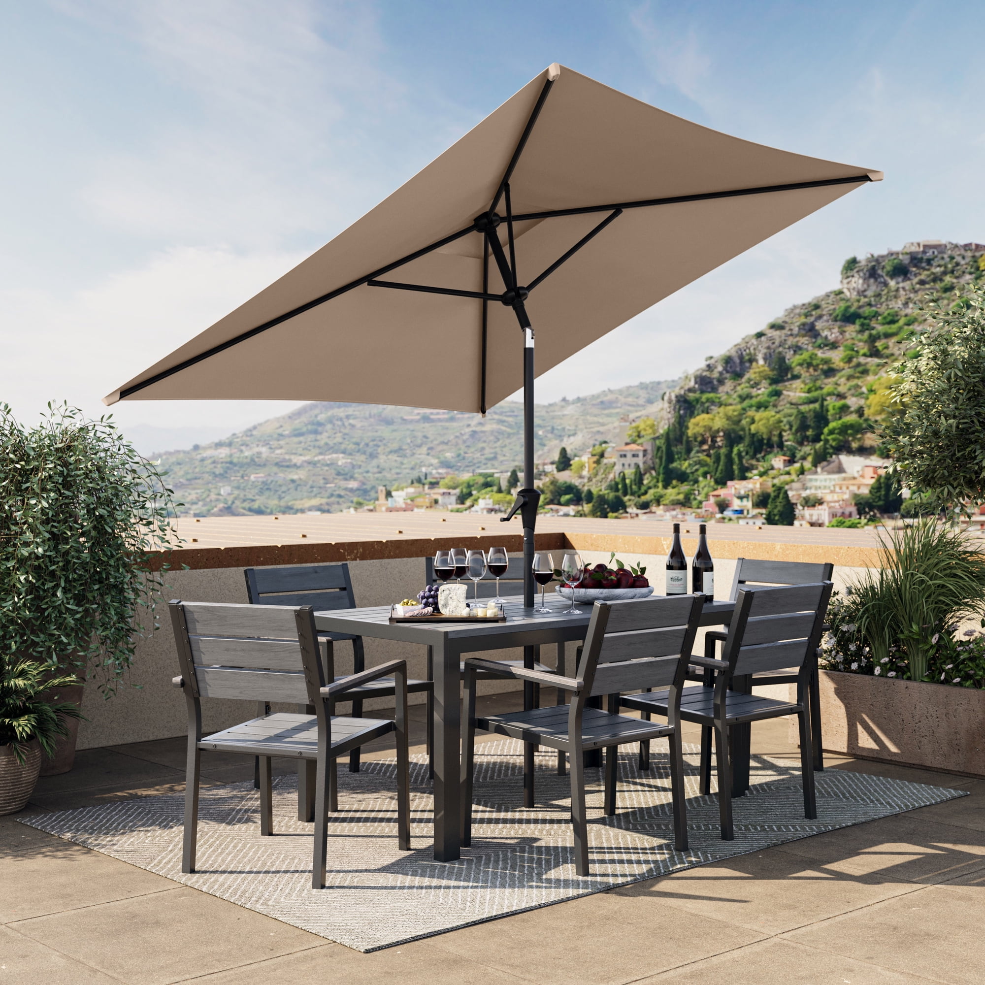 Click here for Corliving 6.5ft X 6.5ft Square Tilting Outdoor Mar... prices