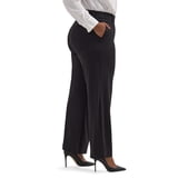 Lee Women's Plus Comfort Waist A-Line Knit Pants with Stretch and ...