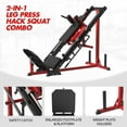 Leg Press Hack Squat Machine, Professional Adjustable Leg Exercise ...