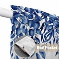 Blue Eucalyptus Leaf Swag Curtain Valance for Window 2 Panels Weeping ...