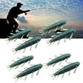8Pcs Fishing Lures Soft Plastics Silkworms Fishing Lures Fishing Baits ...