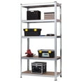 Costway 2 PC 71'' Heavy Duty Utility Organizer, Steel Metal Garage Rack ...