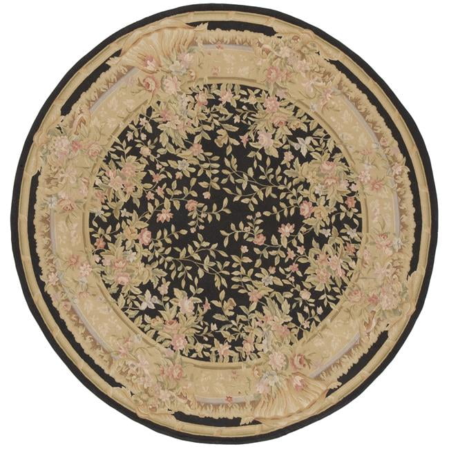 Aubusson Weave 982903 14 x 14 ft. Marse Flat Woven Round Area Rug ...