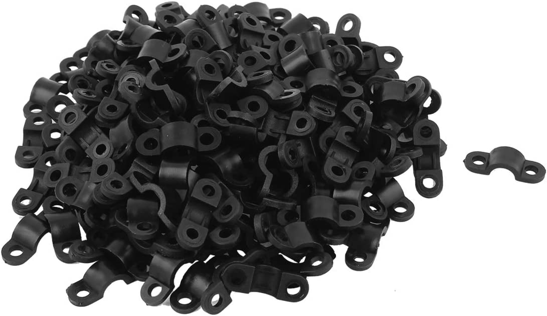 Qtqgoitem 175Pcs 3.5mm Plastic Cable Clamp Wire Fastener Fixing Clip ...