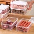 1 Set of 3 Food Storage Containers, Refrigerator Storage Boxes, Grain ...