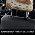 Car Headrest Cover 2 Pcs Soft Water Resistant Elastic Bottom Machine ...