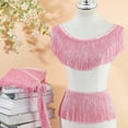 1set 10 Yards Polyester Tassel Lace Ribbons with 5 Yards PVC Paillette ...
