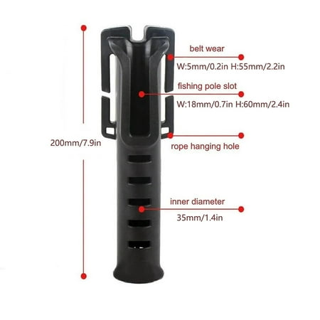 Belt Rod Holder Portable Pole Inserter Fishing Rod Multi-function Quick ...
