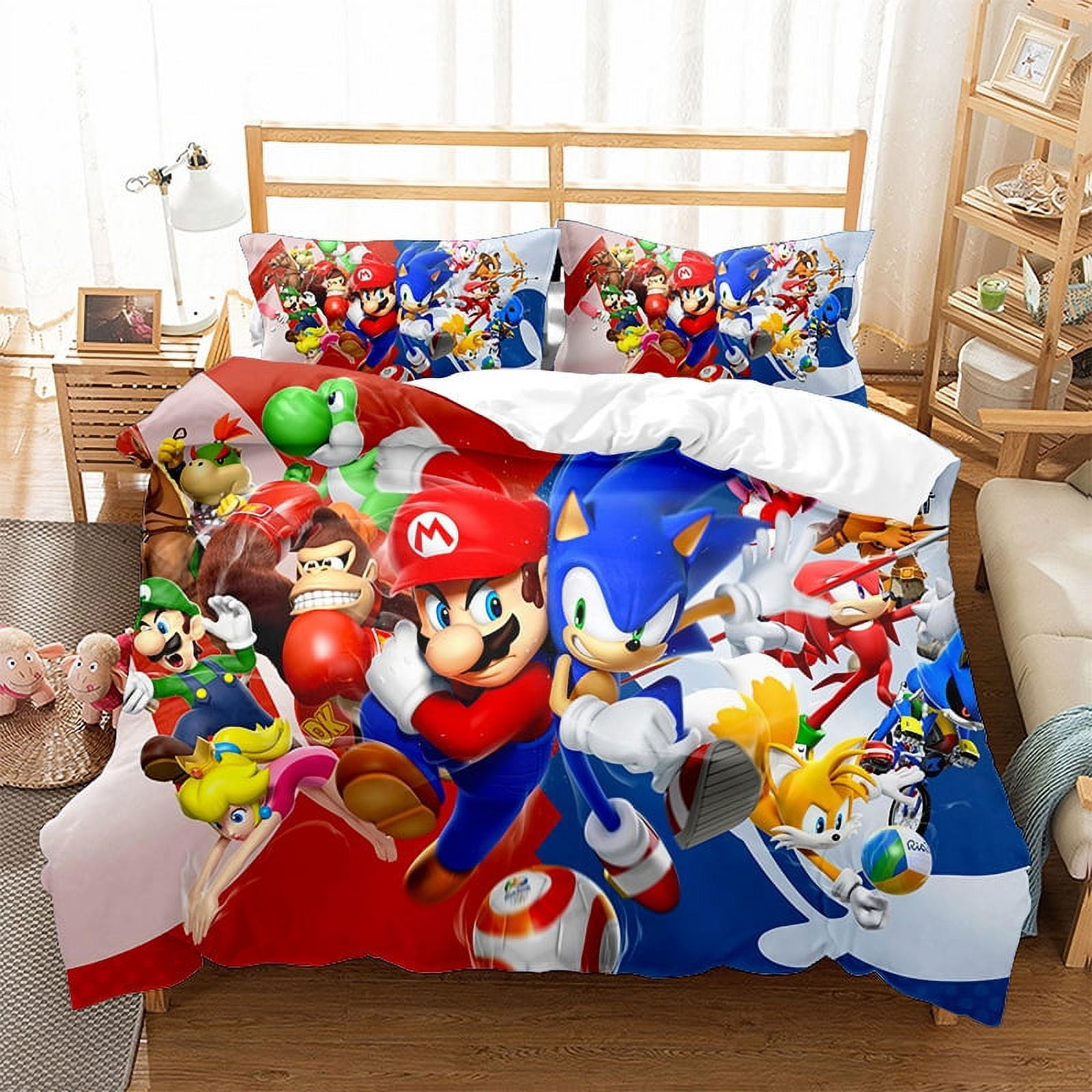 Click here for Mario Quilt Cover Suit  Three-Piece Set  Bedding... prices