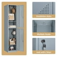 MIIIKO Office Storage Lockers for Employees, 71" Slim Metal Storage ...