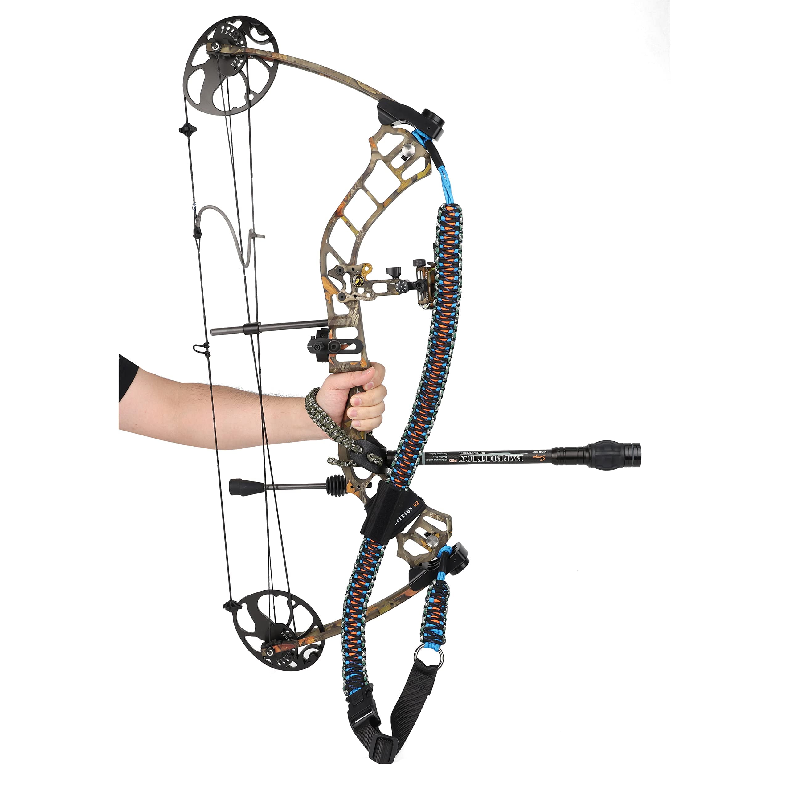 SUNYA Paracord Compound Bow Sling with V2 Upgraded Magnetic Connection ...