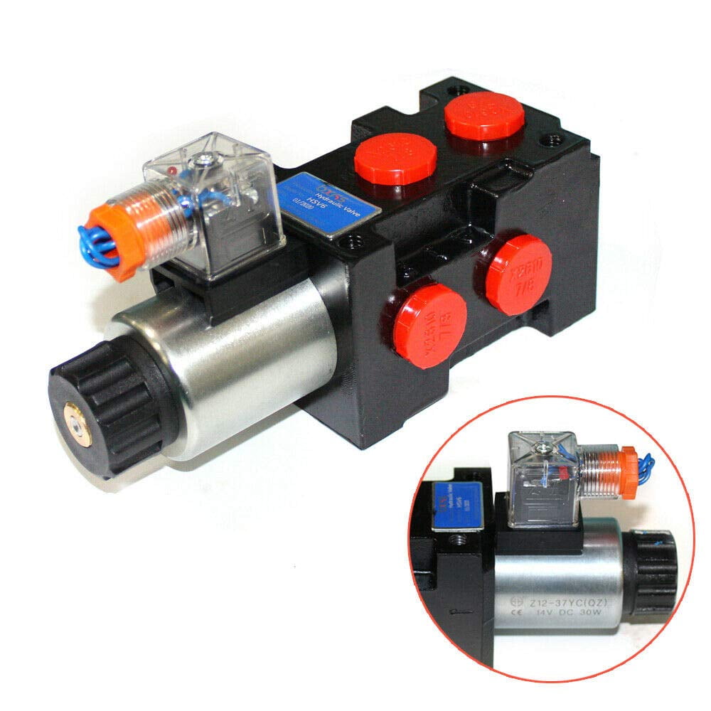 Buy Hydraulic Solenoid Selector/Diverter Valve, 13 GPM, 12V DC,6 Port ...