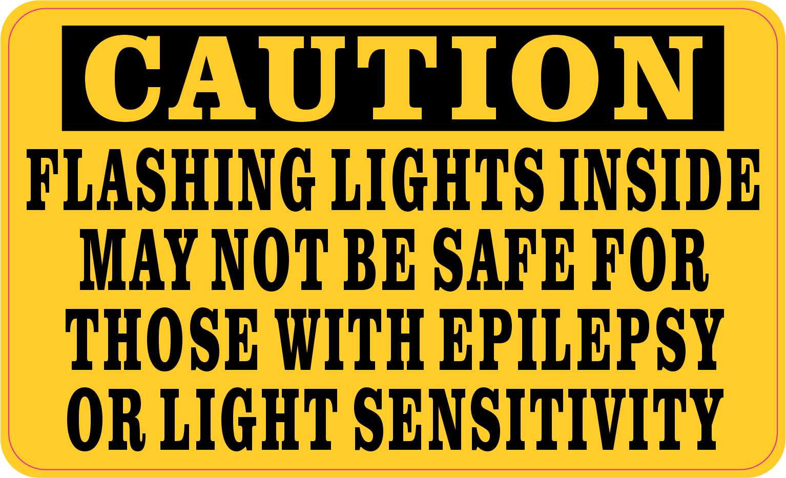 StickerTalk Flashing Lights Inside Vinyl Sticker, 5 inches x 3 inches - Walmart.com