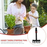 HOMEMAXS Thorn Leaf Stripper Rose Cleaner Tool Leaves Thorns Stripper ...