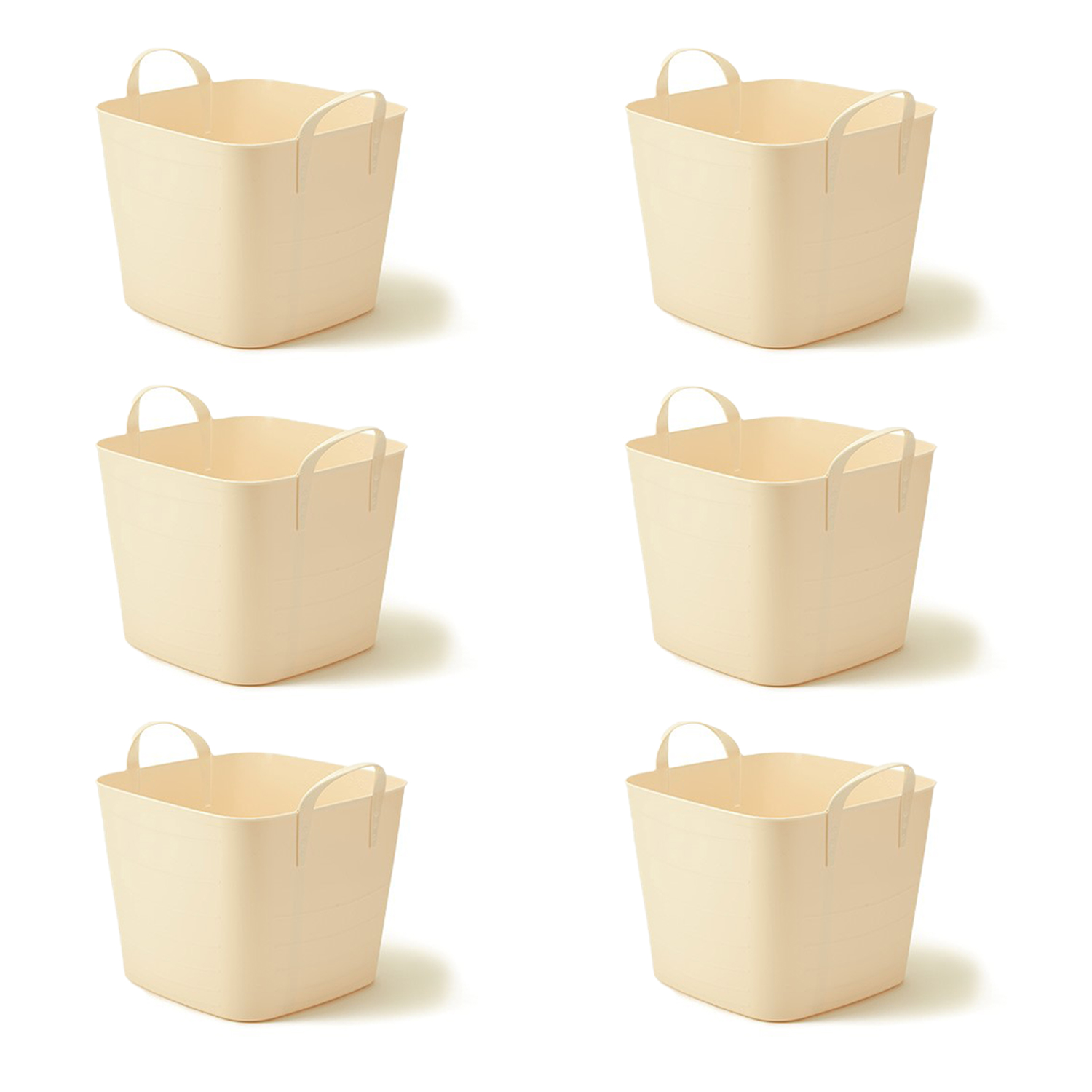 Life Story Tub Basket 6.6 Gal Plastic Storage Tote Bin w/ Carry Handles ...