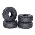 4PCS 1.9 Inch Crawler Rubber Tires for 1/10 Crawler TRX-4 TRX-6 Axials ...