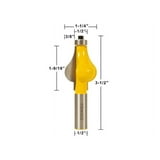 2 Bit Handrail Router Bit Set - Standard/Flute - Yonico 18224 - Walmart.com